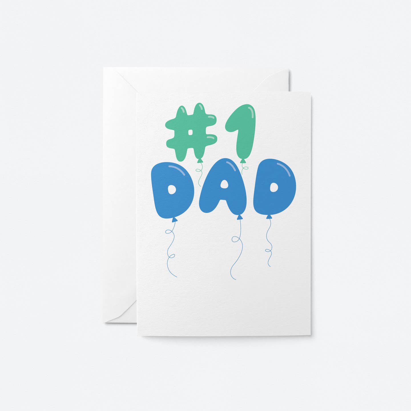 Number 1 Dad - Father's Day Greeting Card – Handmade Nottingham