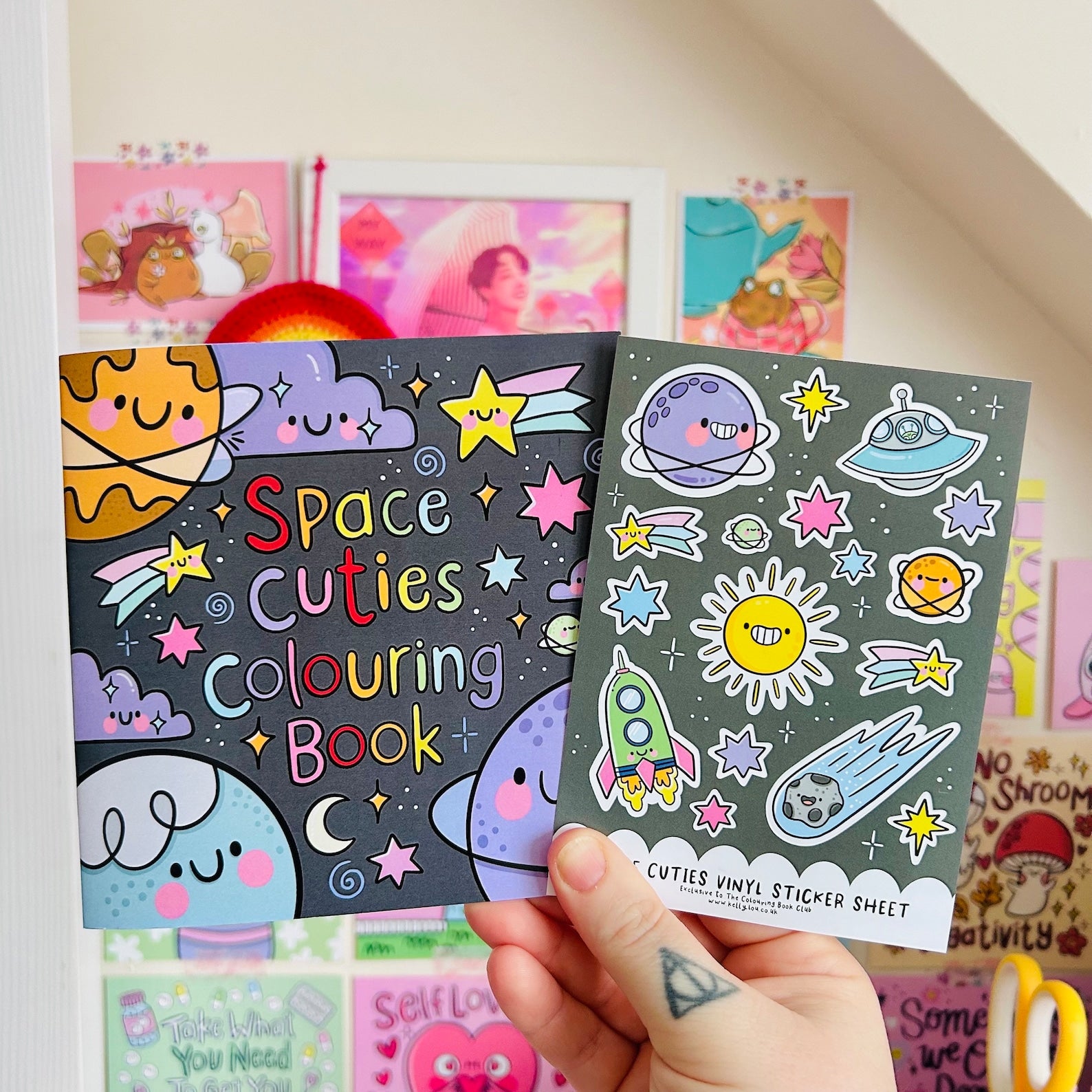 Space Cuties - Colouring Book – Handmade Nottingham
