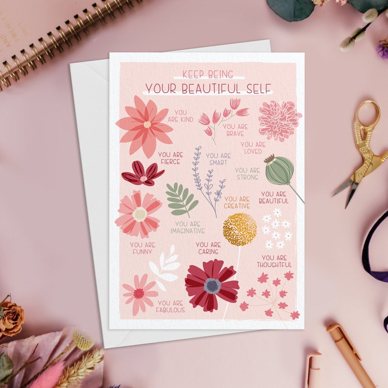 Your Beautiful Self Card – Handmade Nottingham