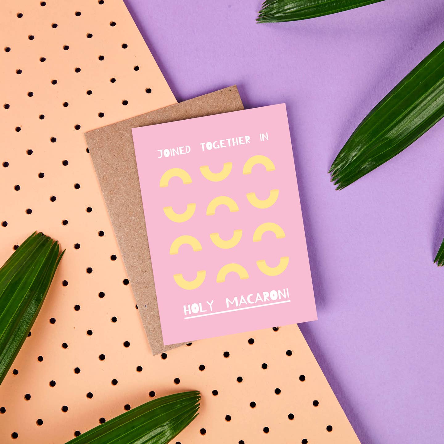 Holy Macaroni Card – Handmade Nottingham