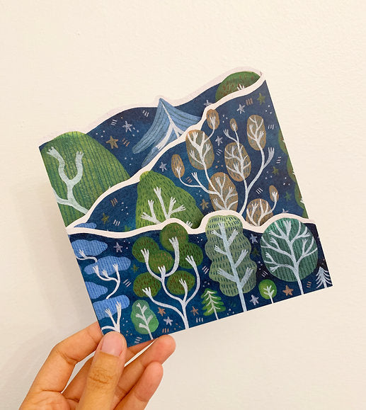 Our Forest Fold-out Greeting Card – Handmade Nottingham