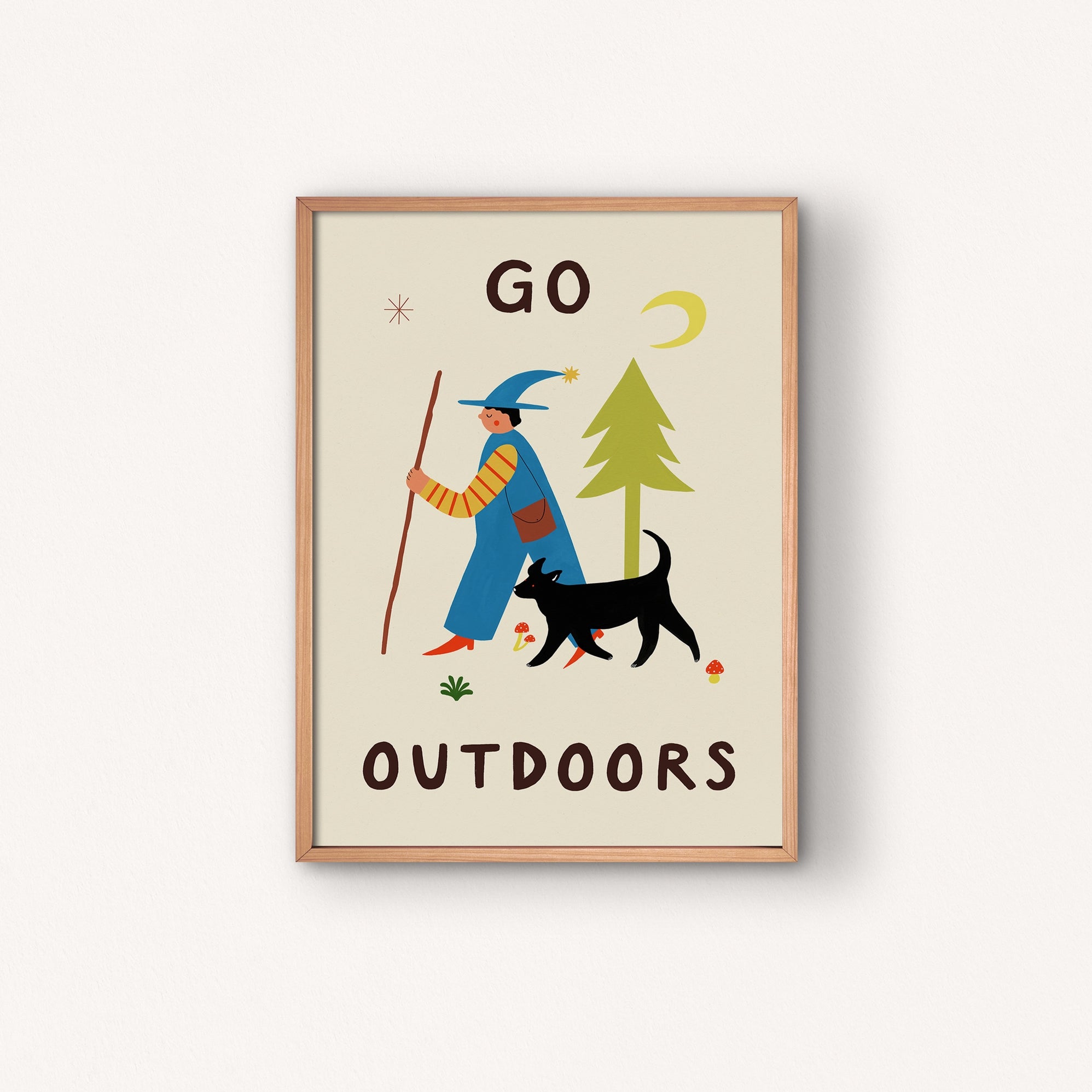 Go Outdoors Art Print – Handmade Nottingham