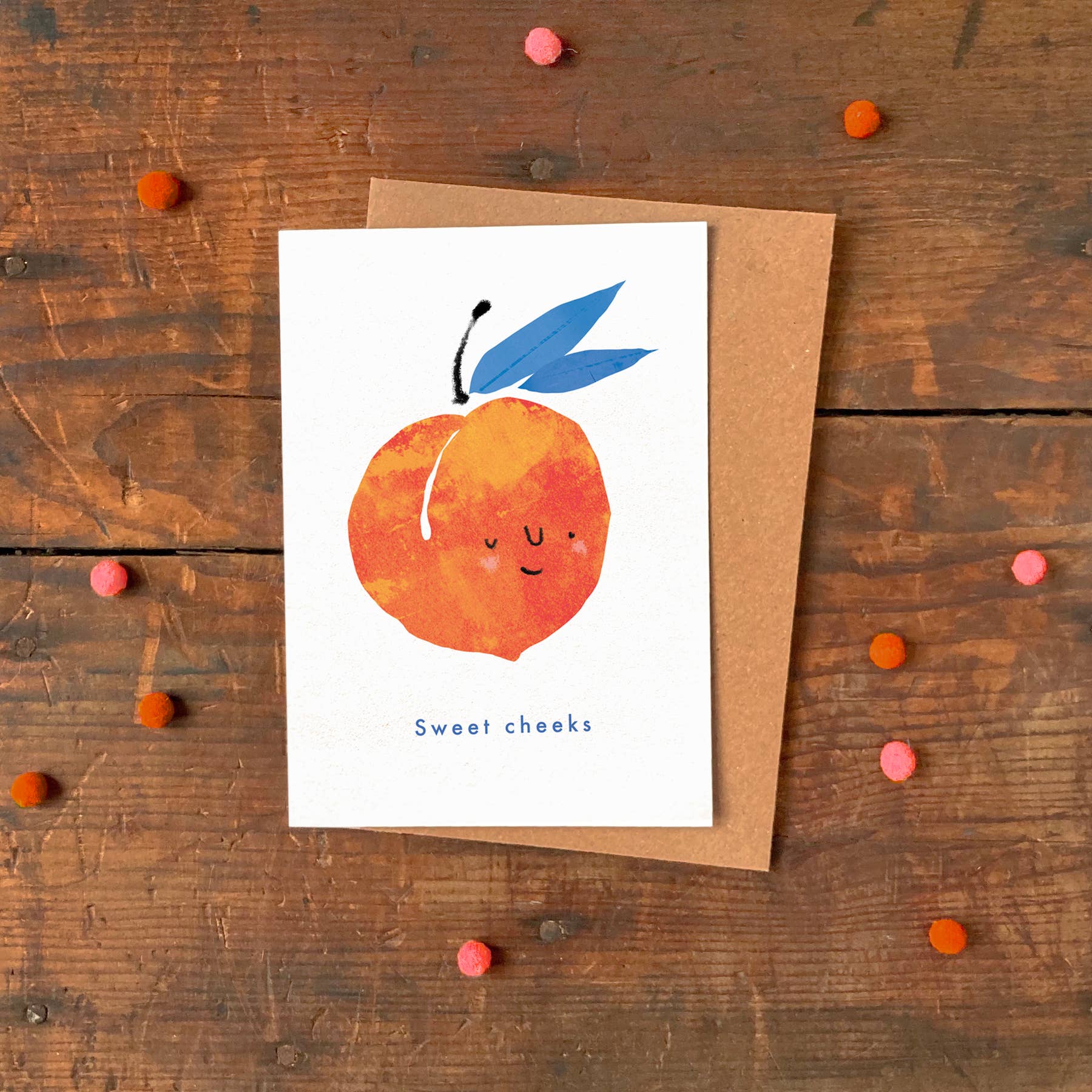 Sweet Cheeks Card – Handmade Nottingham