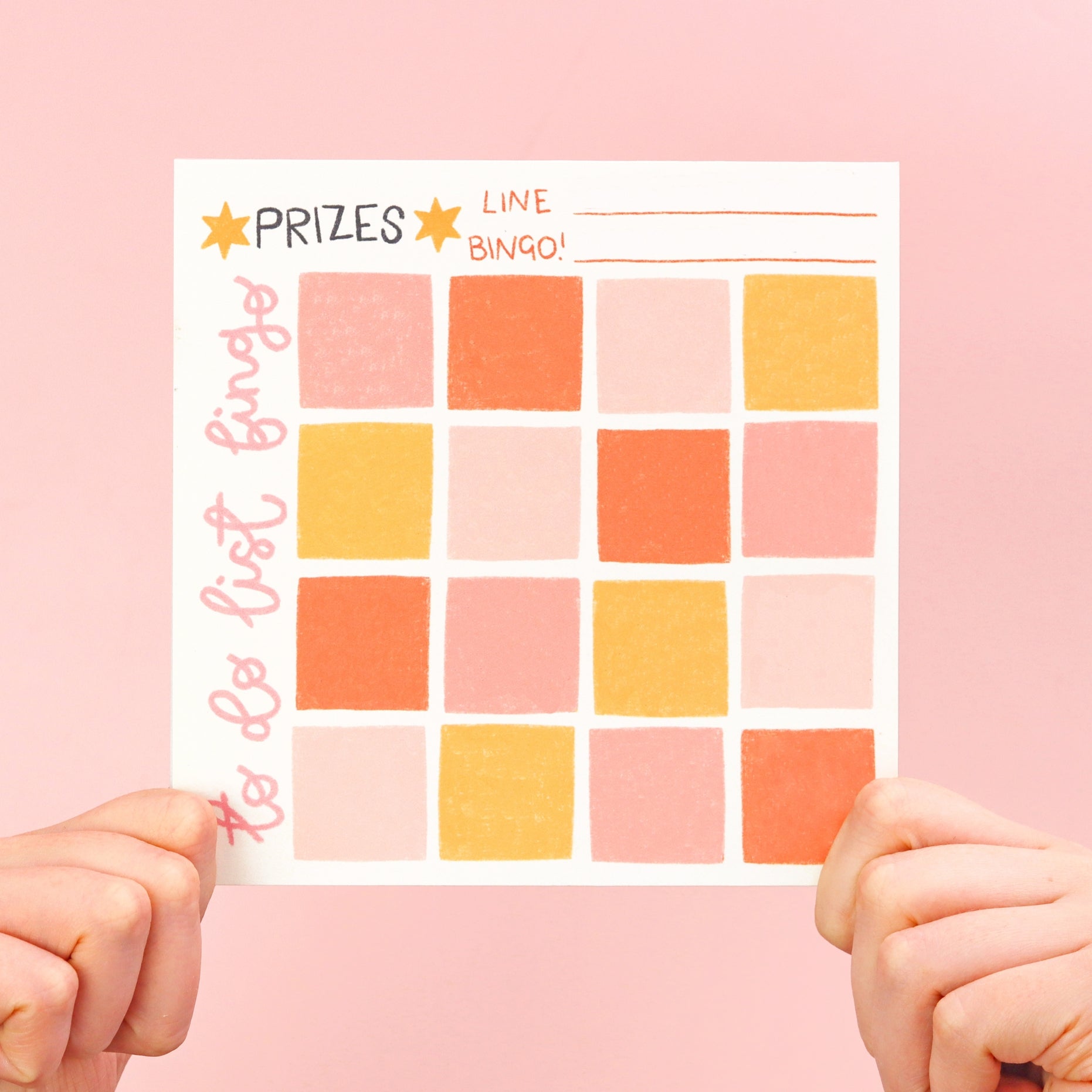 To Do List Bingo Notepad – Handmade Nottingham