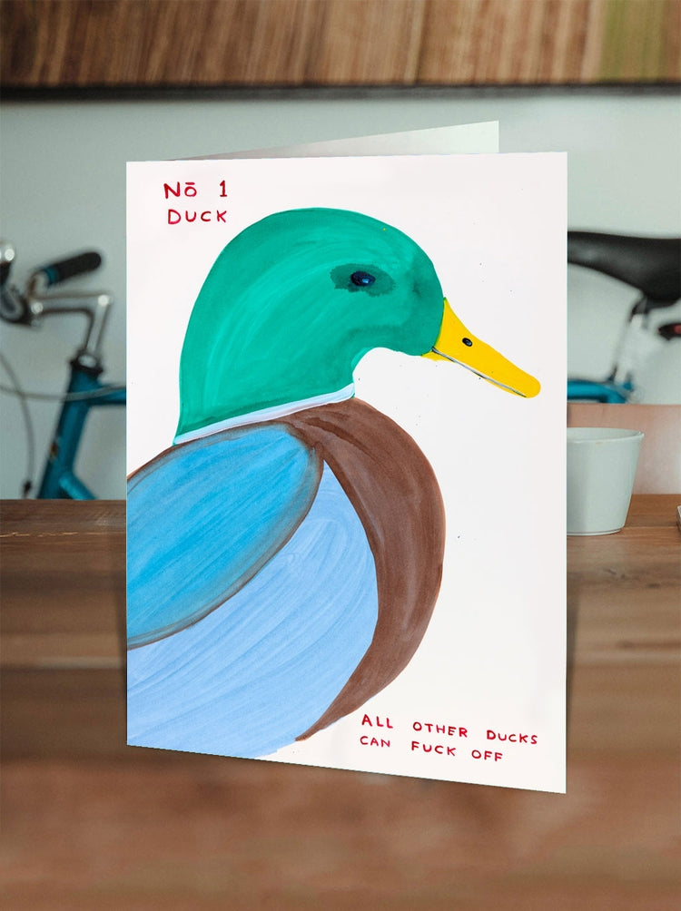 No. 1 Duck Greetings Card – Handmade Nottingham