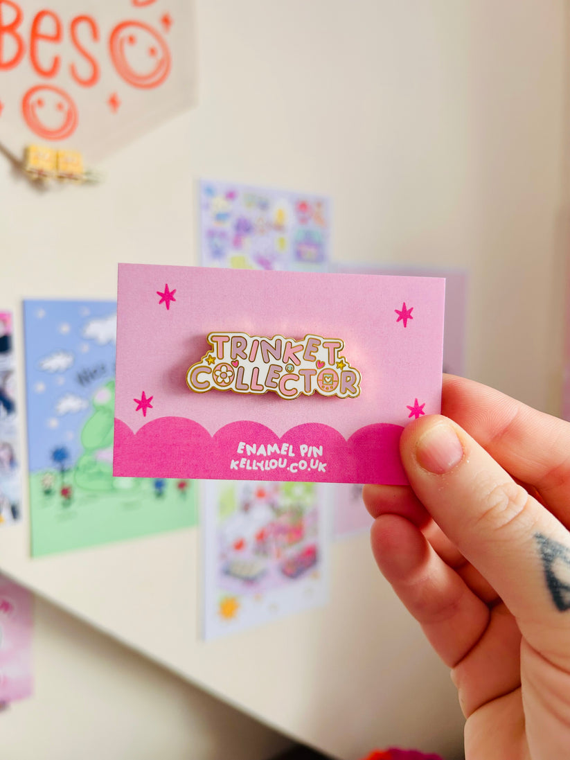 Trinket Collector - Enamel Pin – Handmade Nottingham