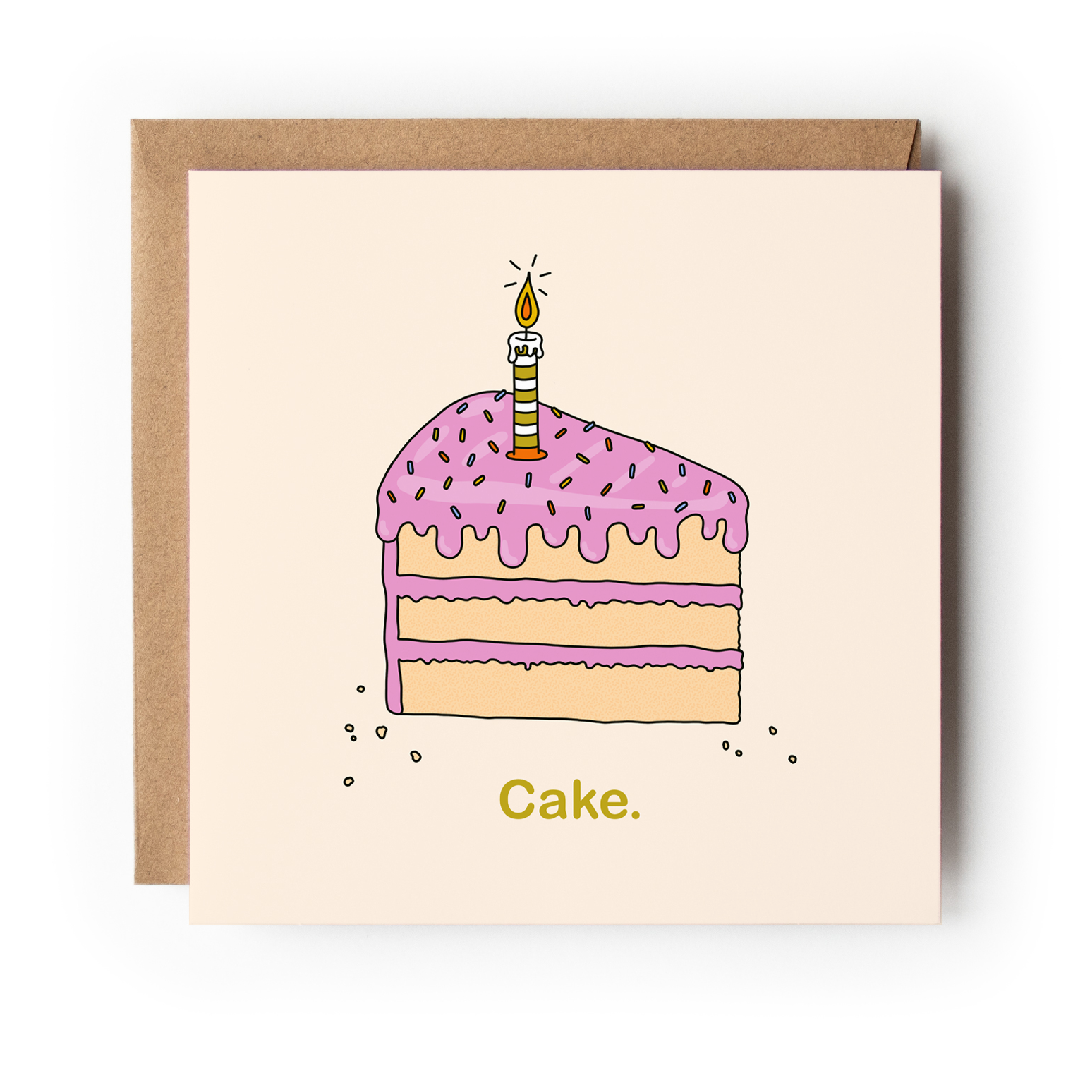 Cake Greeting Card – Handmade Nottingham