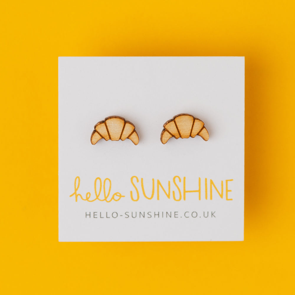 Croissant Studs – Handmade Nottingham