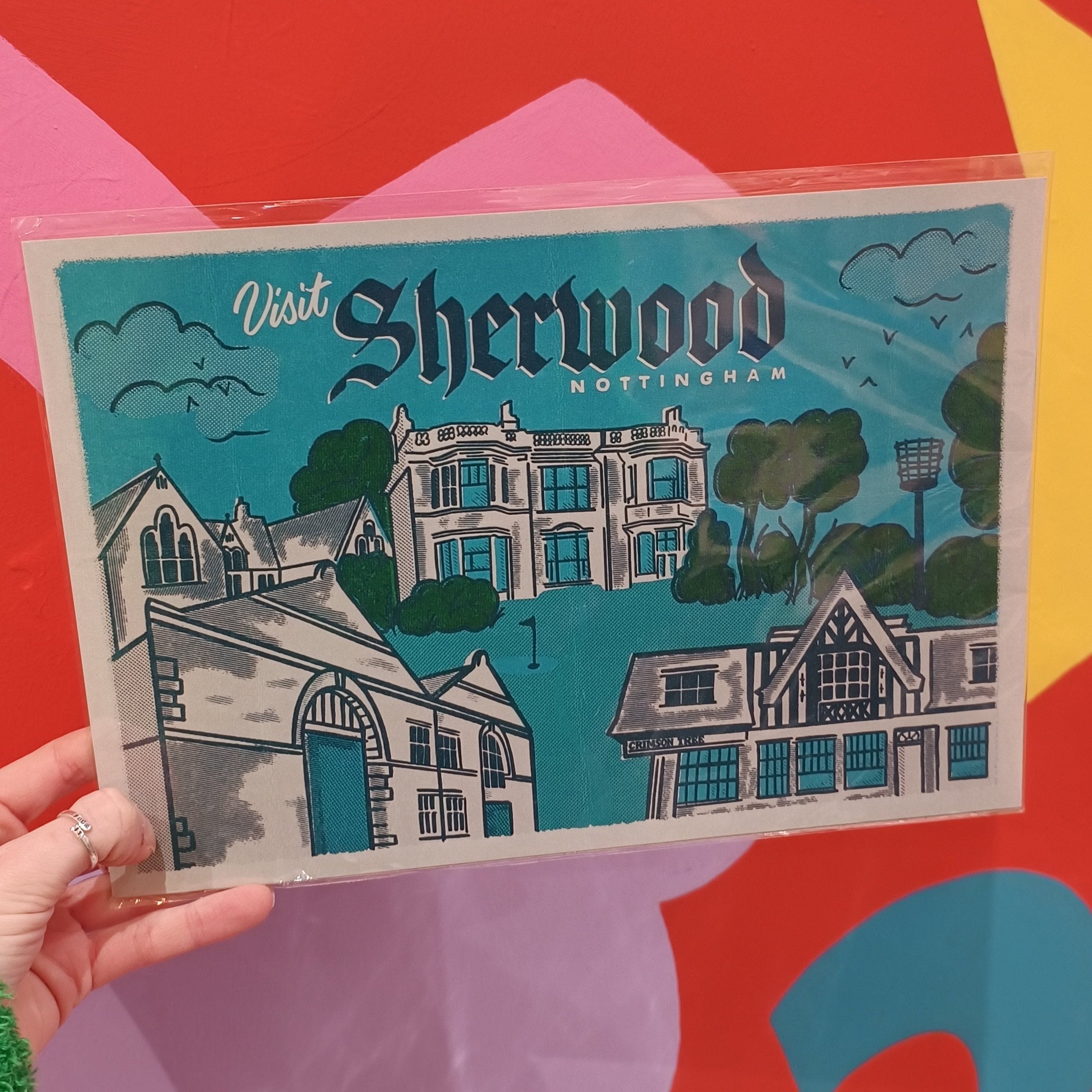 Visit Sherwood A4 Print – Handmade Nottingham