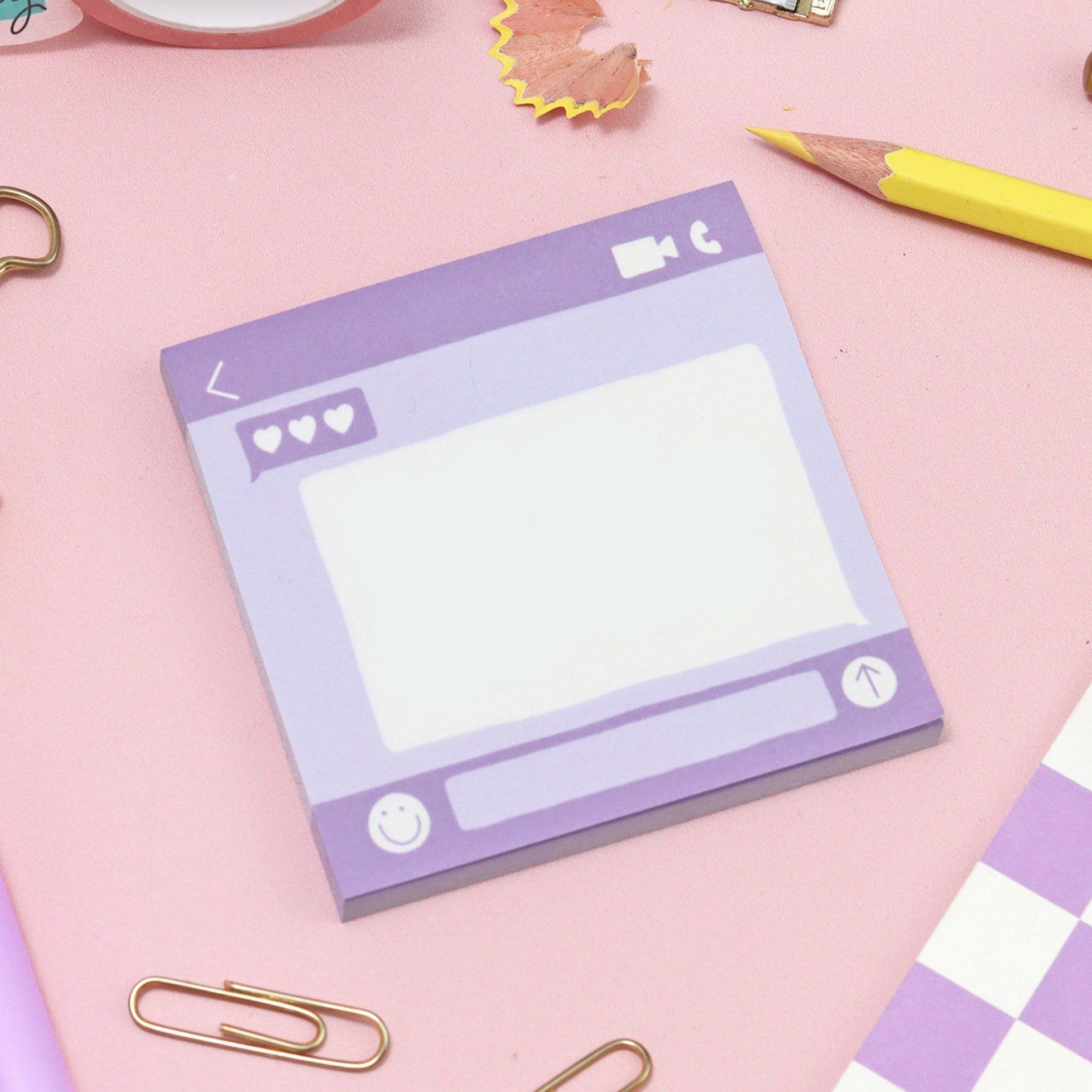 Sticky Notes - Lilac Messages – Handmade Nottingham