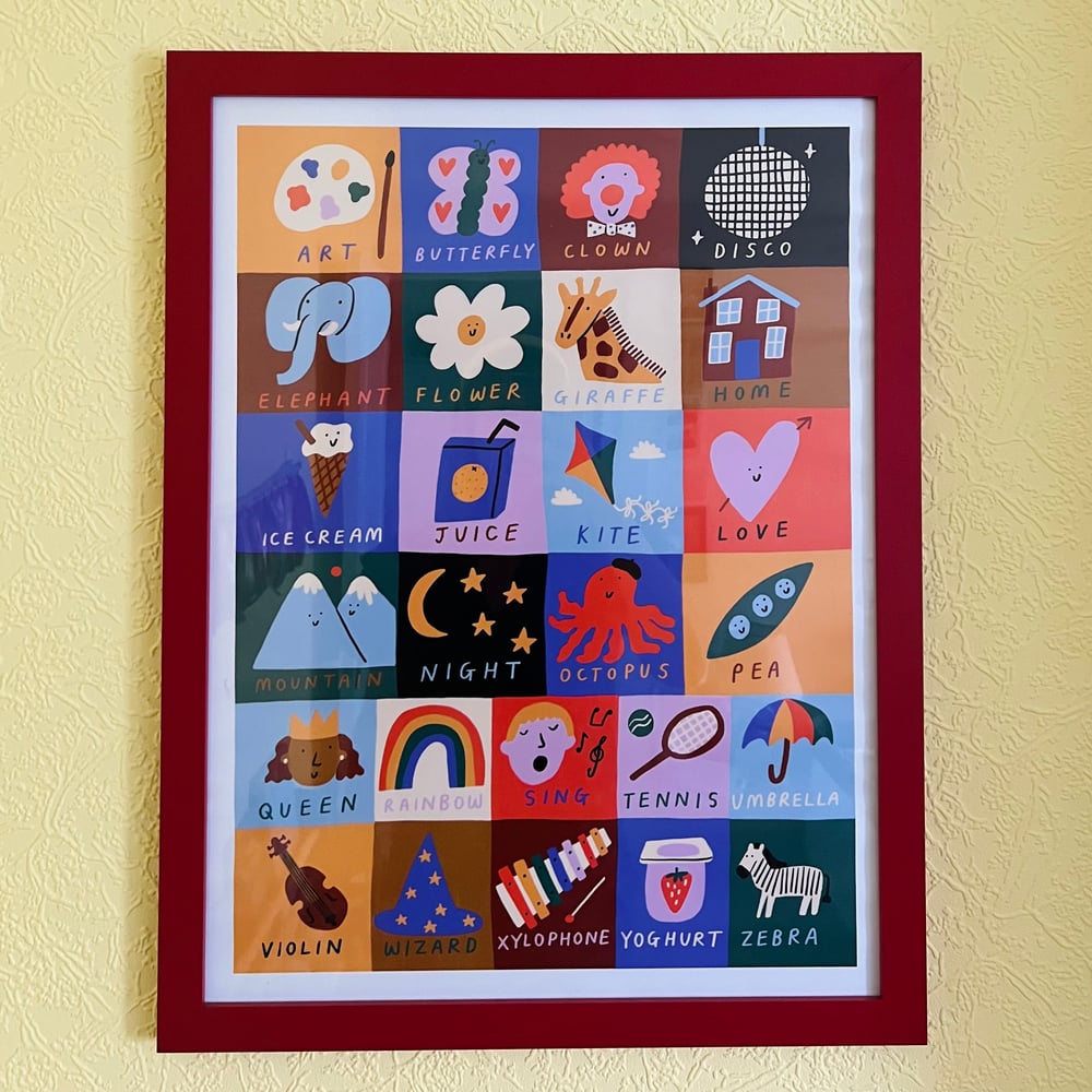 Alphabet Nursery Print – Handmade Nottingham