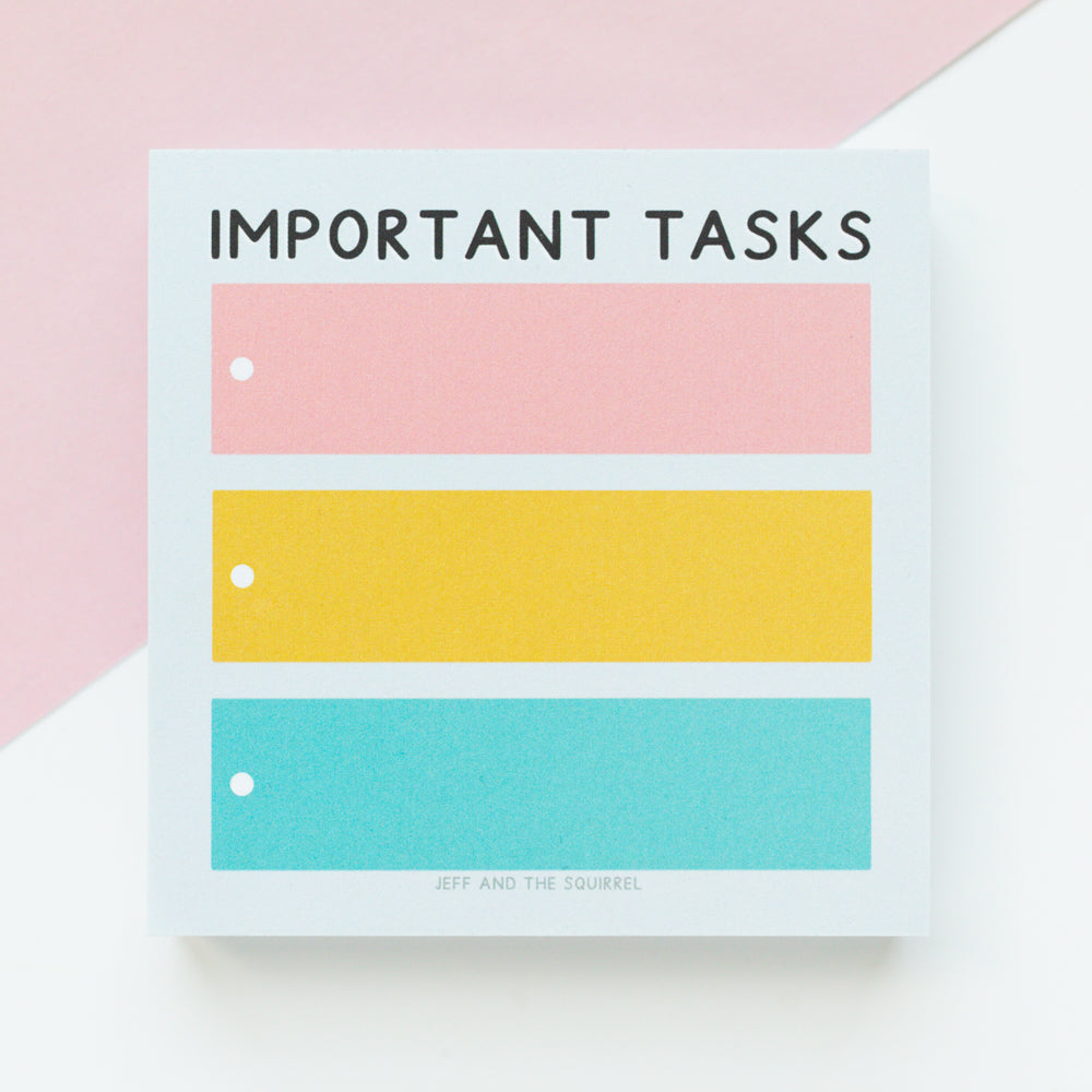 Important Tasks Memo Pad – Handmade Nottingham
