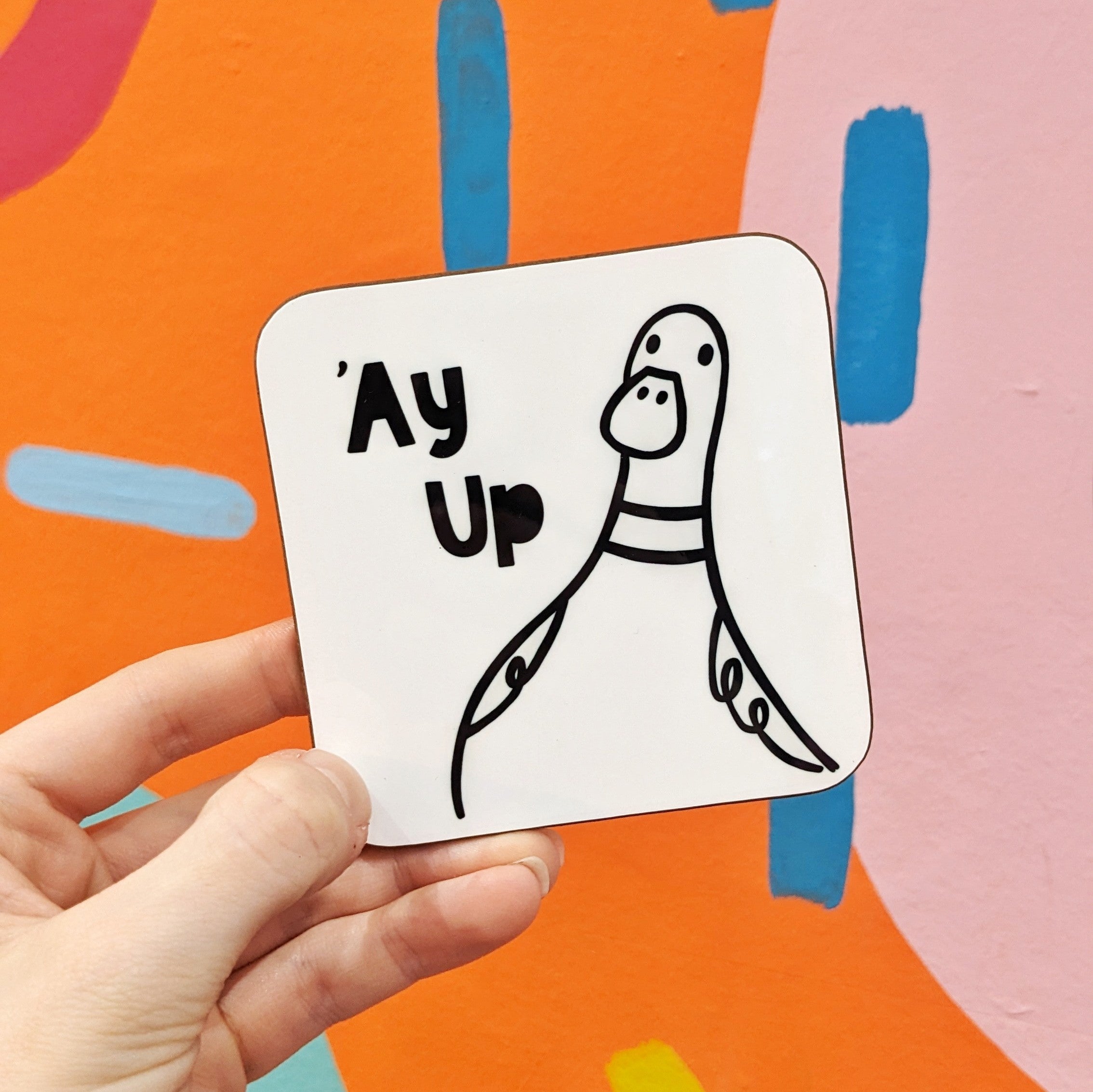 Ay Up Coaster – Handmade Nottingham
