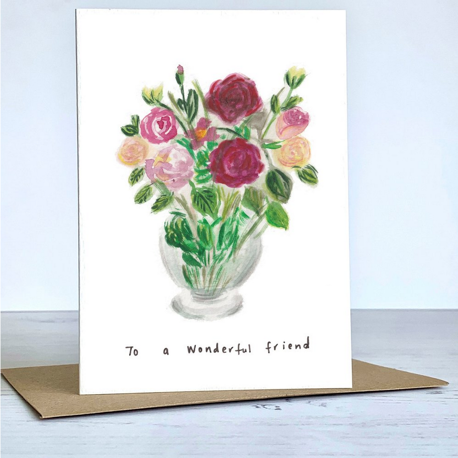 Wonderful Friend Card – Handmade Nottingham