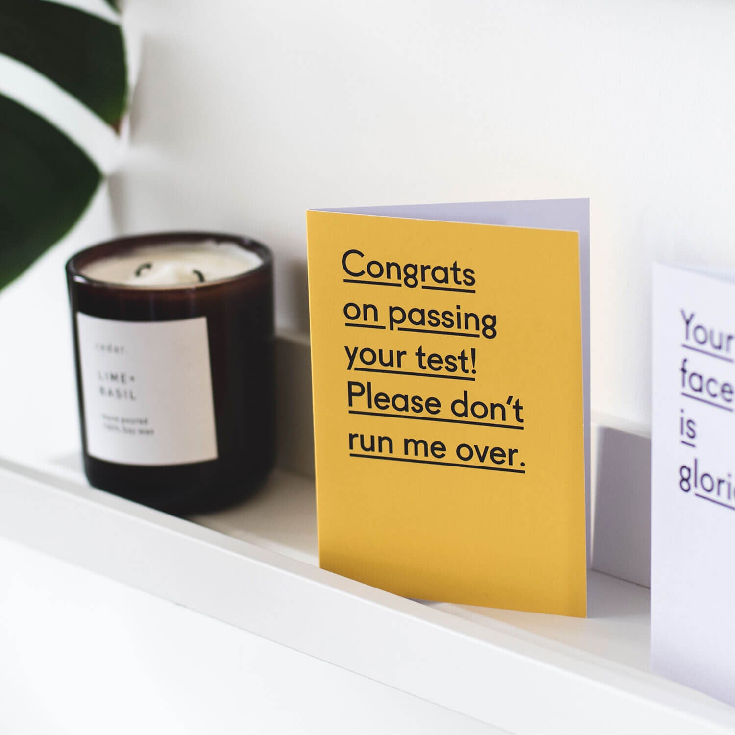 Please Don't Run Me Over Card – Handmade Nottingham