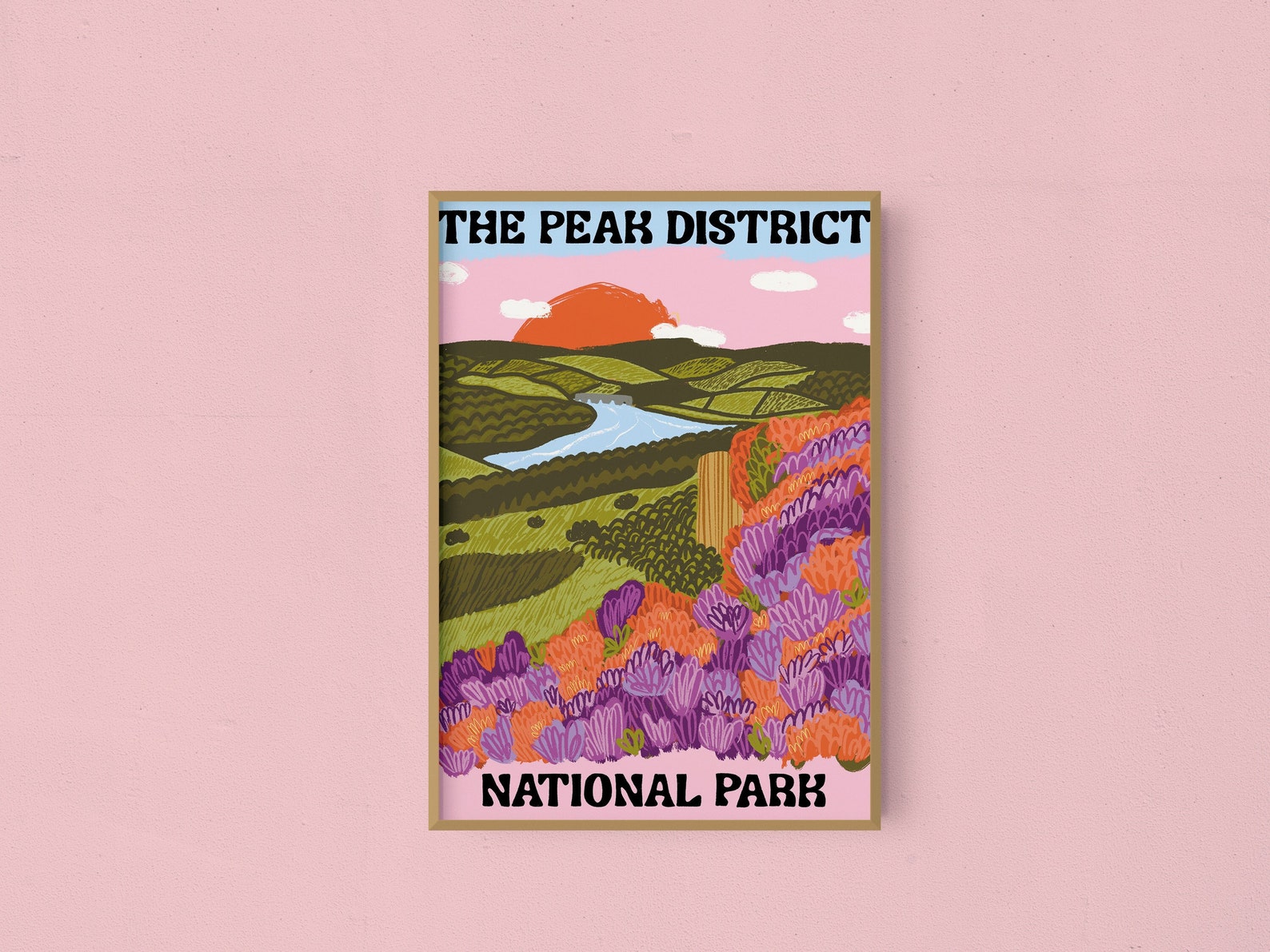 Peak District Print – Handmade Nottingham