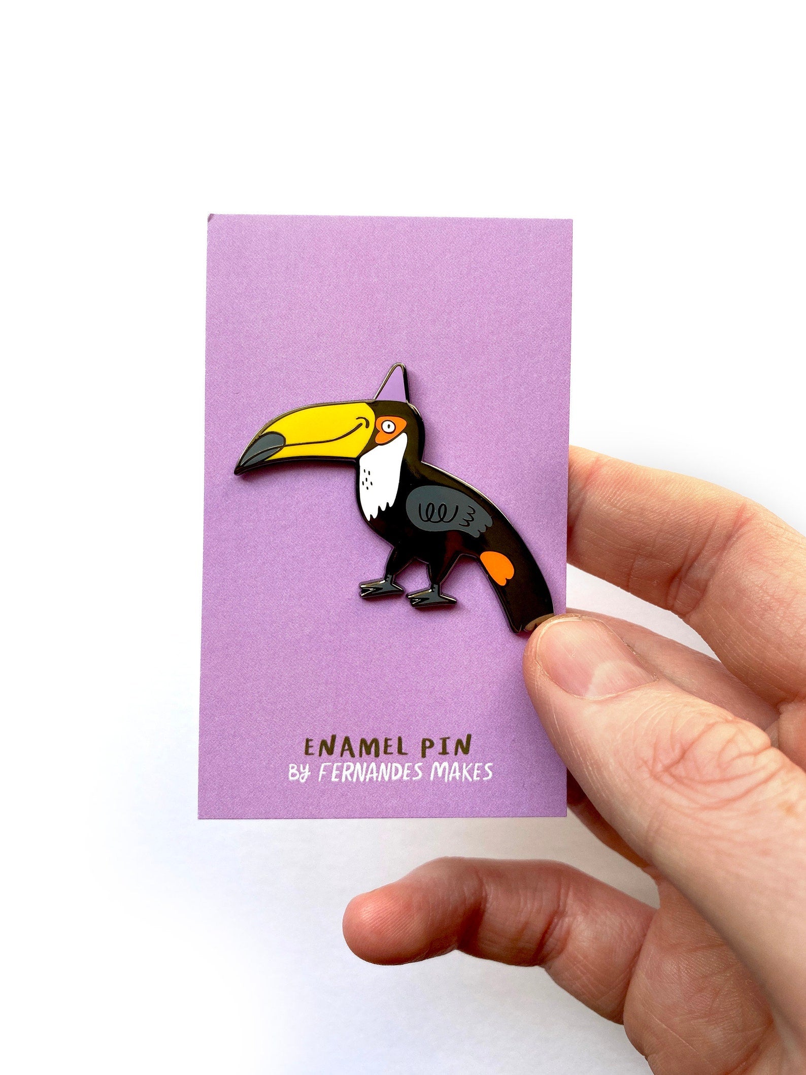 Toucan Enamel Pin – Handmade Nottingham