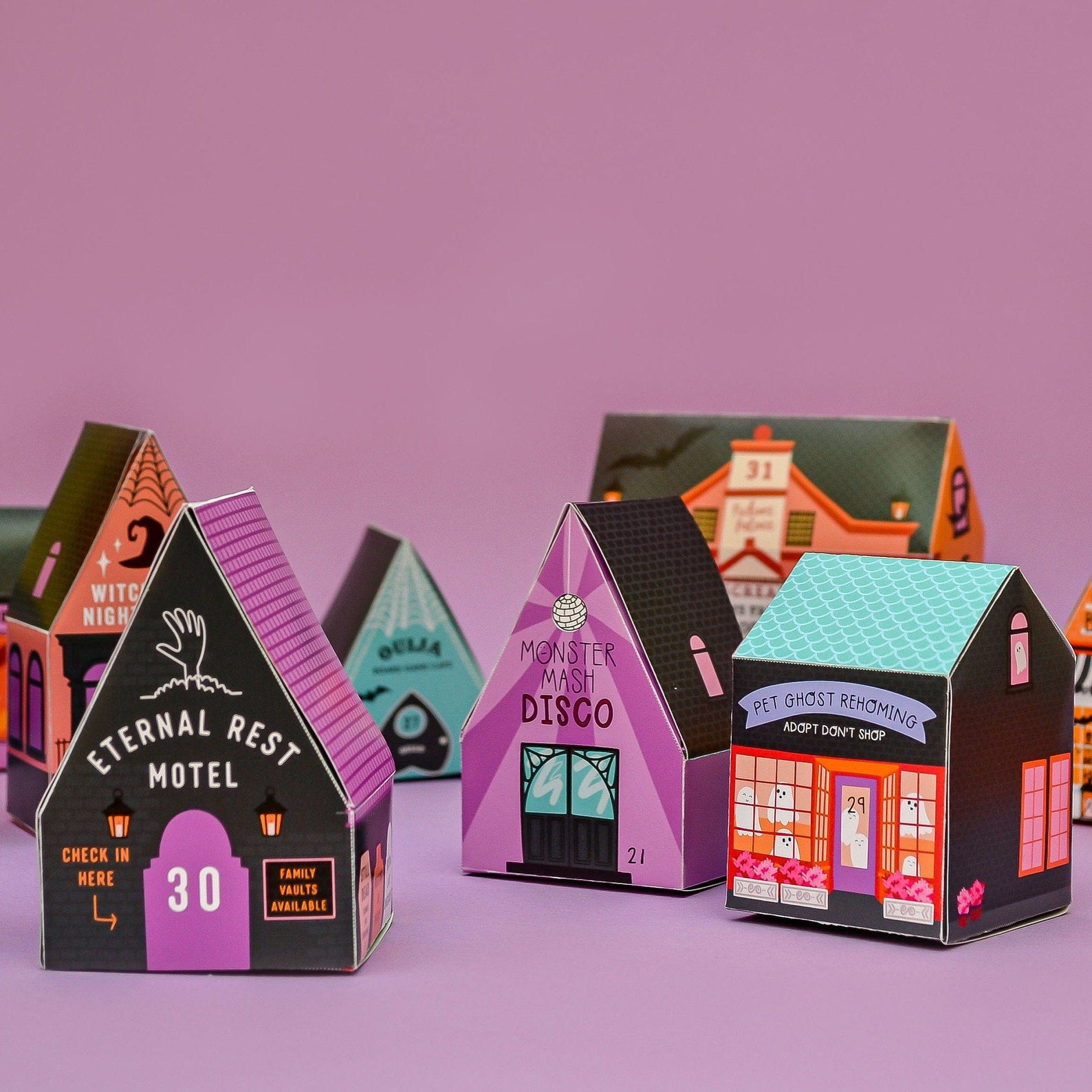 Halloween Spooksville Crafty Project DIY Advent Countdown Calendar ...
