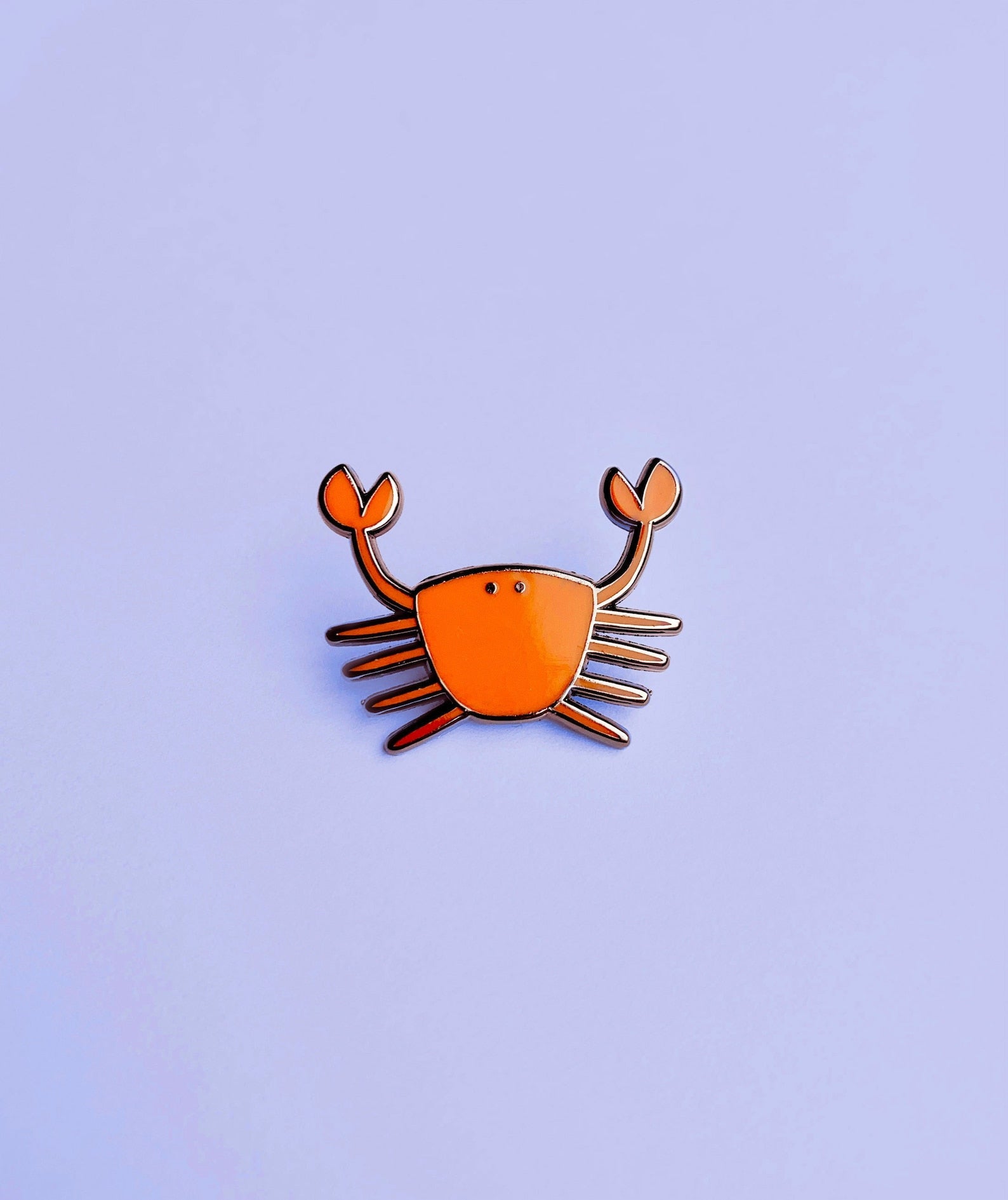 Red Crab Enamel Pin – Handmade Nottingham