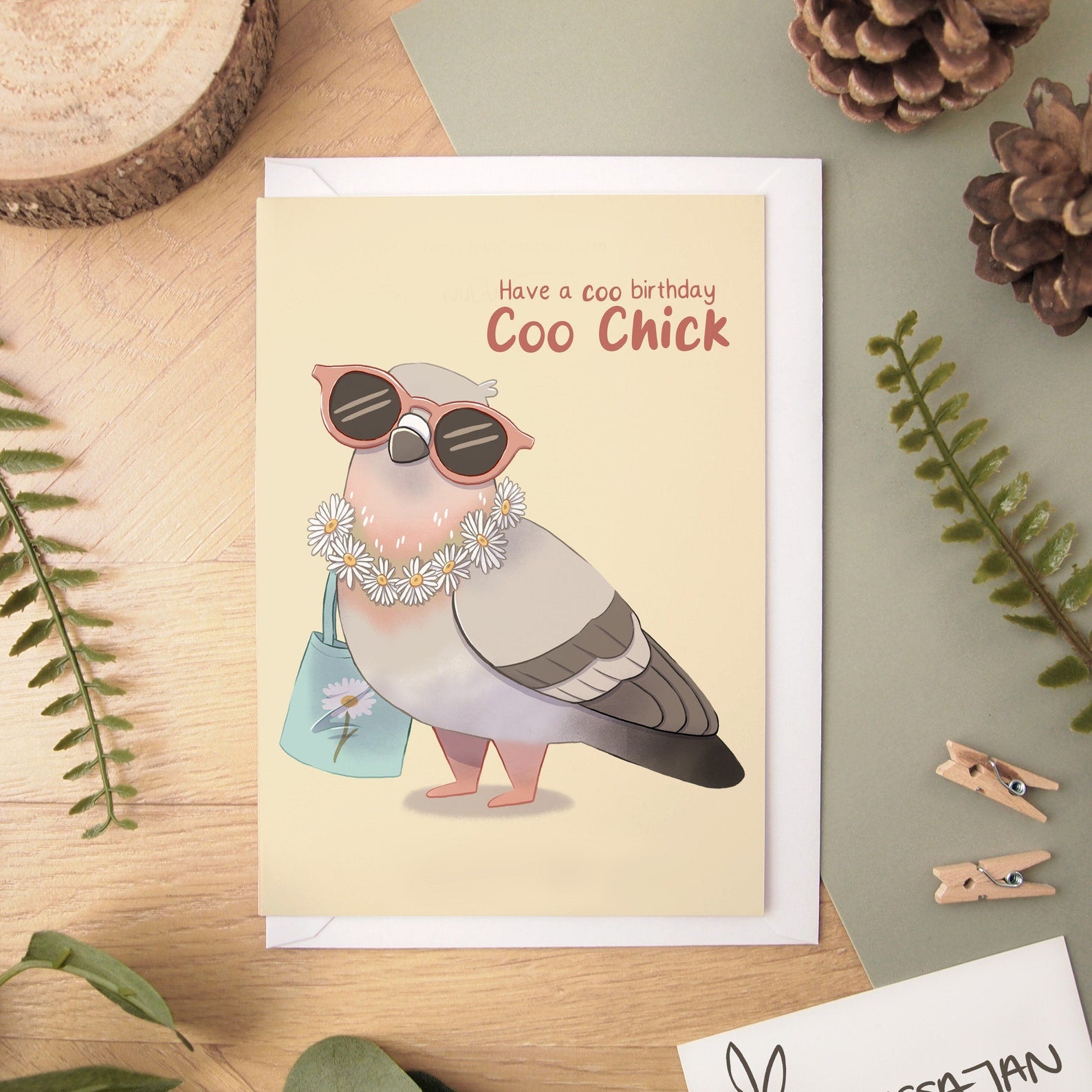 Coo Chick Card – Handmade Nottingham