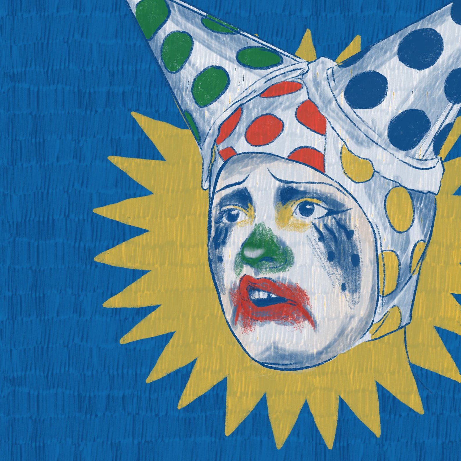 Clown Print – Handmade Nottingham