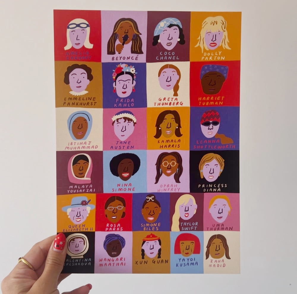 Inspirational Women Print – Handmade Nottingham