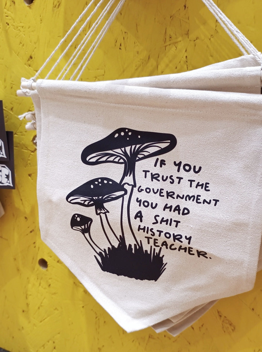 Shit History Teacher banner – Handmade Nottingham