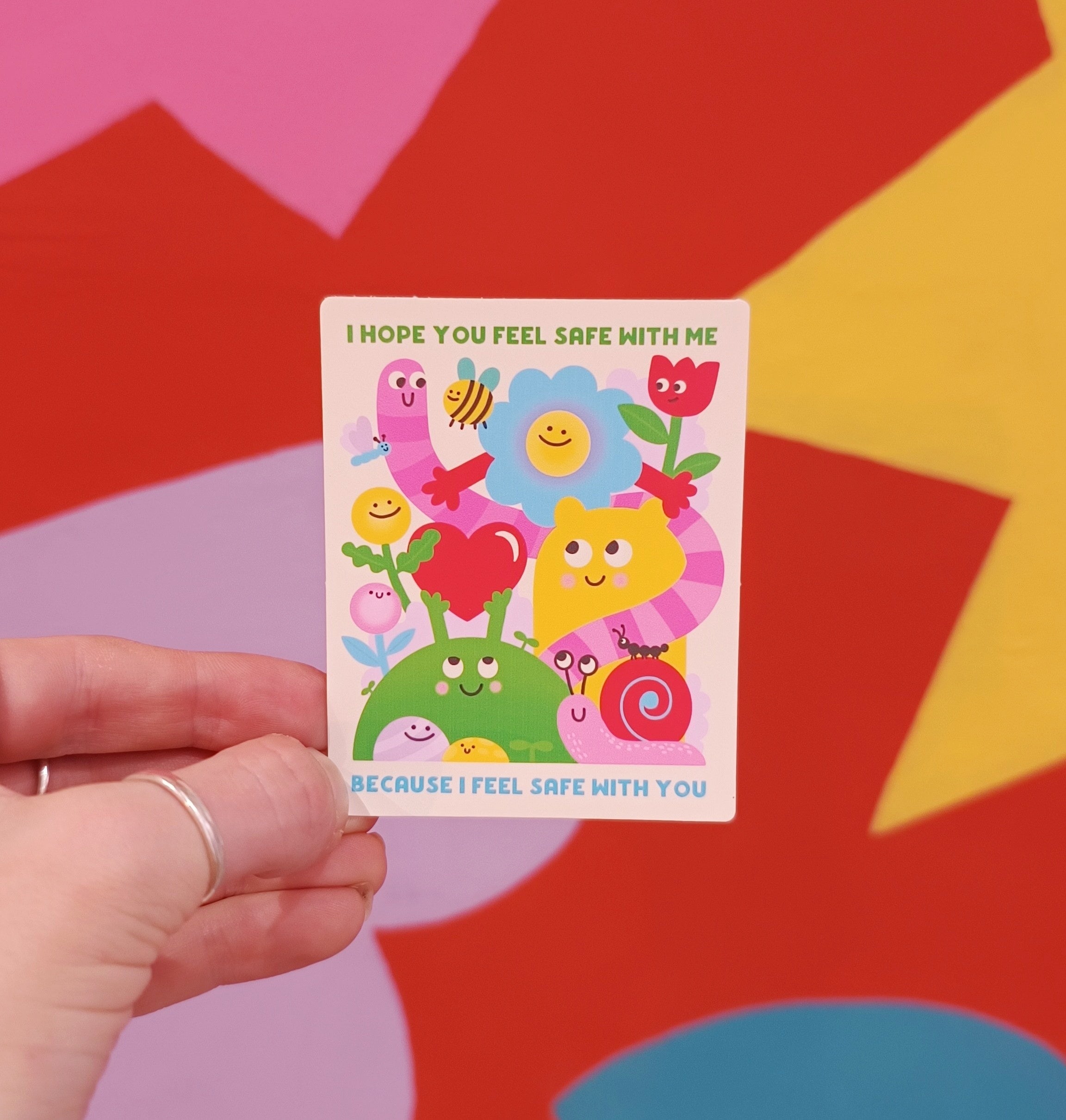 You're Safe With Me Sticker – Handmade Nottingham