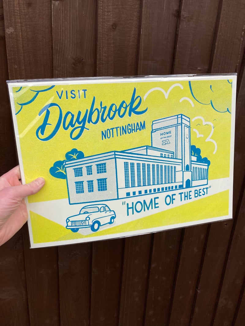 Visit Daybrook Print – Handmade Nottingham
