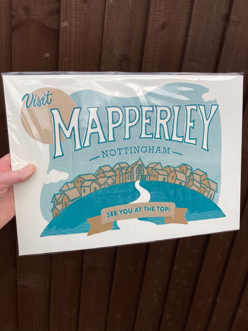 Visit Mapperley Print – Handmade Nottingham