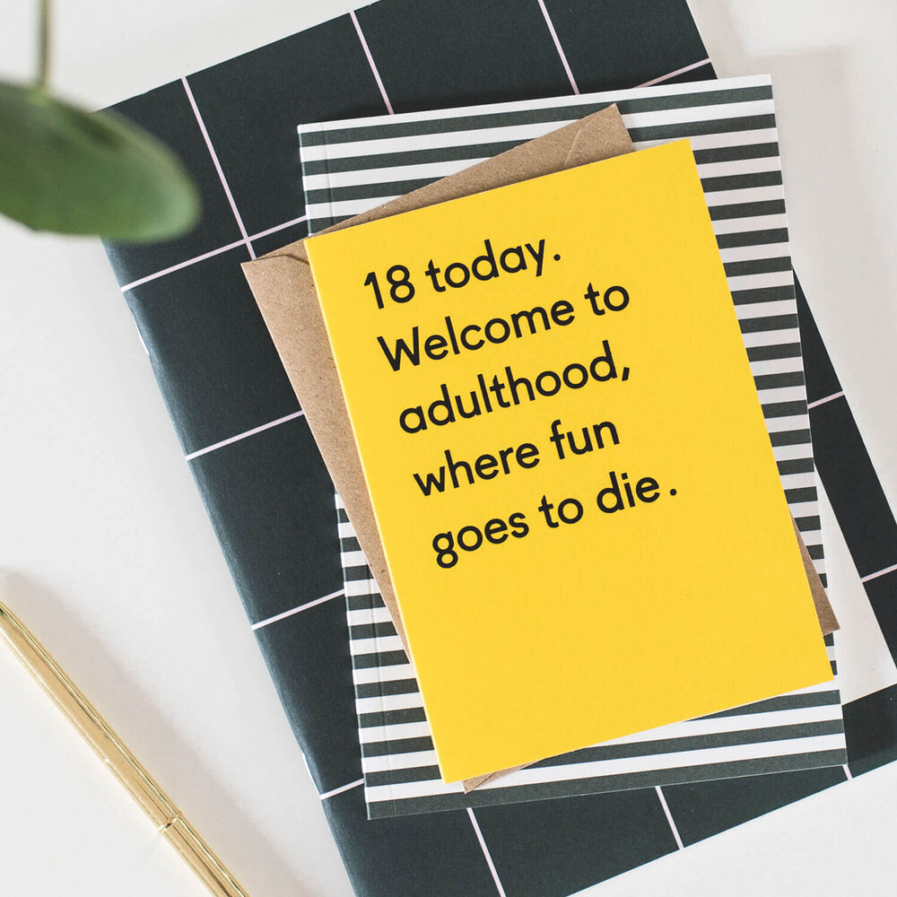 18 Today Age Birthday card – Handmade Nottingham
