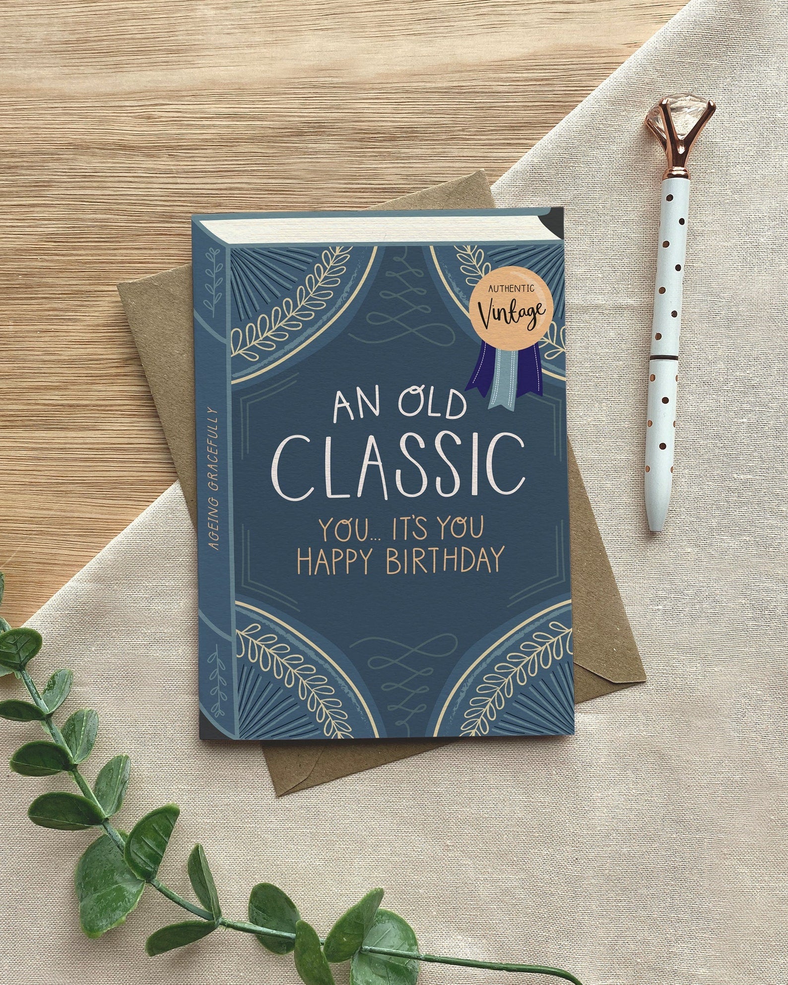 An Old Classic – Book Greeting Card – Handmade Nottingham