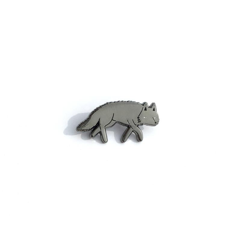 Wolf Enamel Pin – Handmade Nottingham